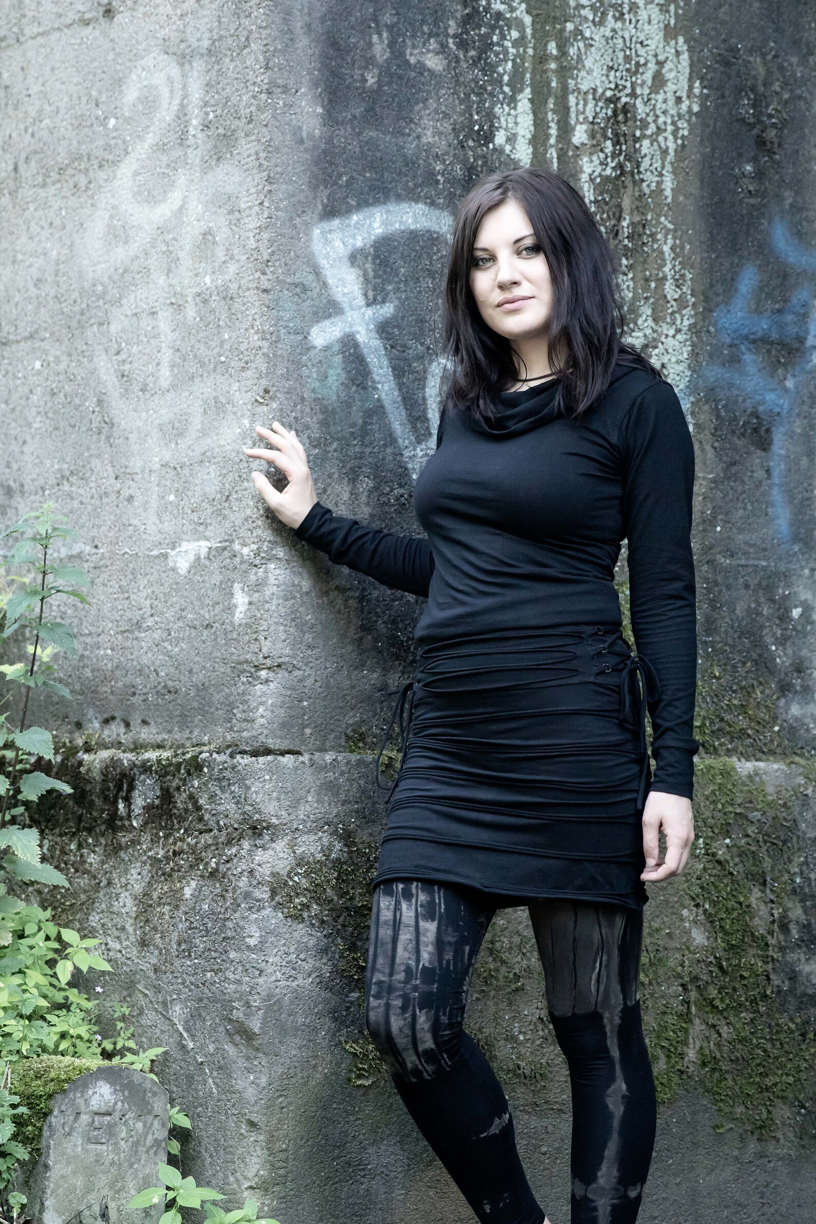 Enger Rock Bleistiftrock Psy Punk Dark Fashion Goa | Etsy