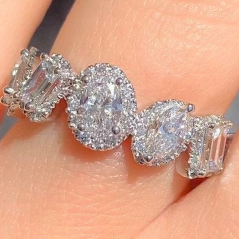 Multi Diamond Ring - Etsy