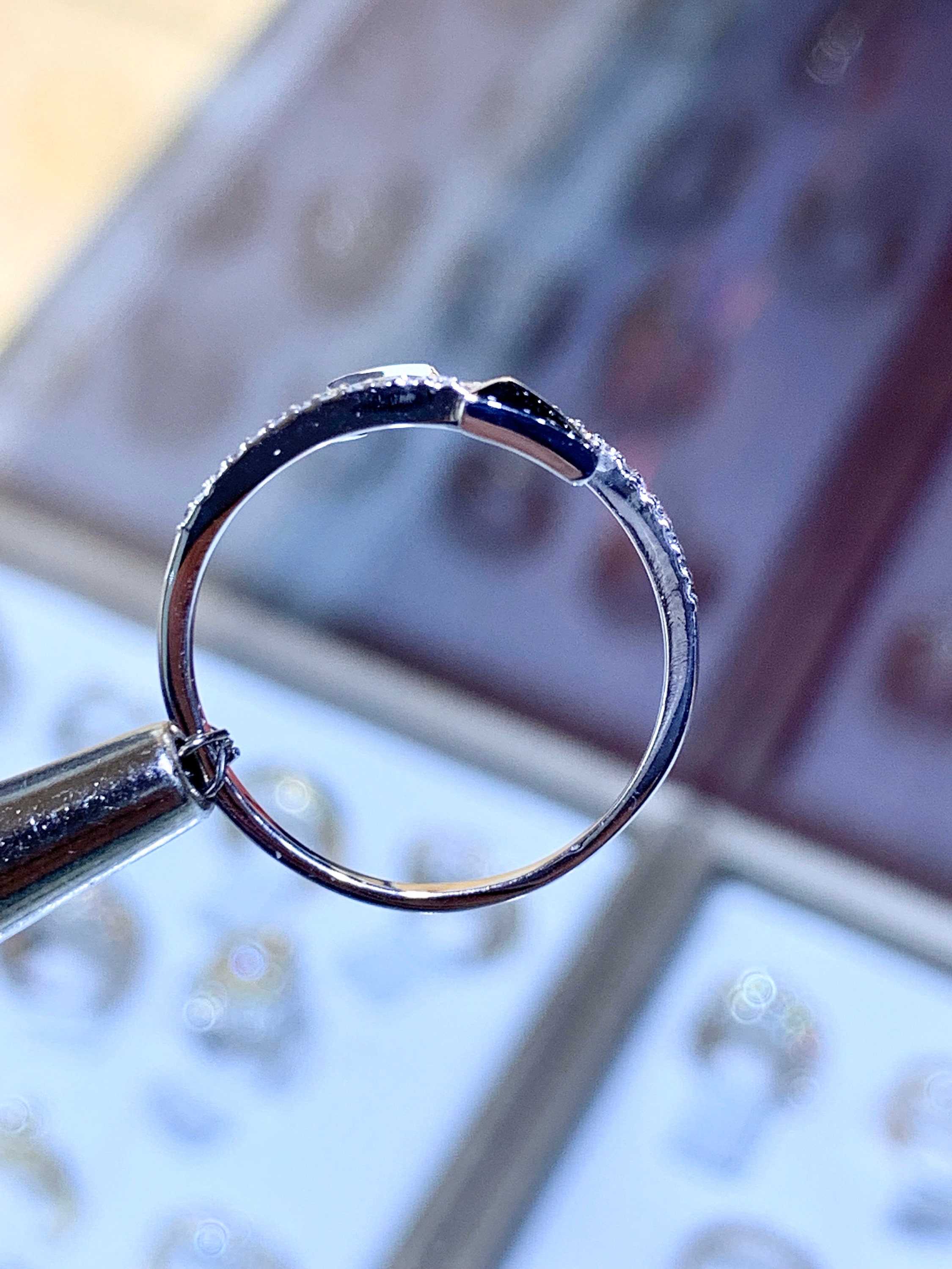 0.15CT Diamond Arrow Ring Right Hand Band Anniversary Bands | Etsy