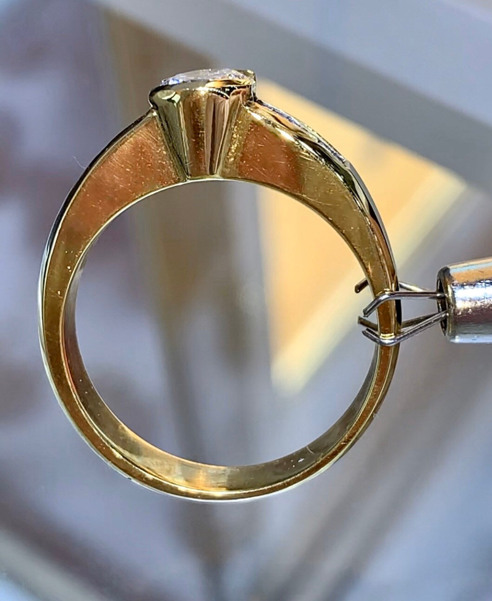 050CT Diamond Round Bezel Engagement Ring Anniversary Band | Etsy