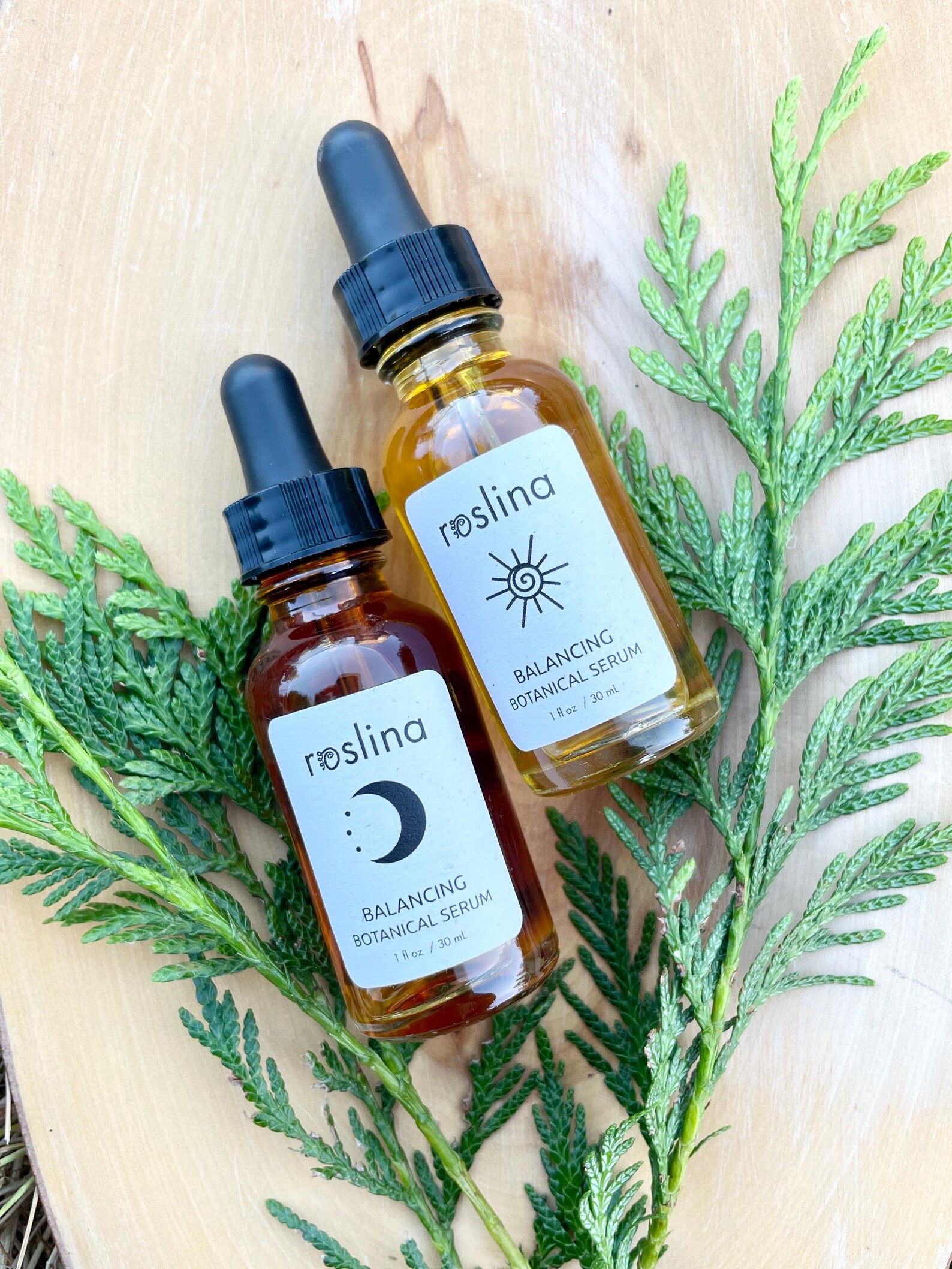 Oily Skin Night Balancing Botanical Serum Organic Facial Serum ...