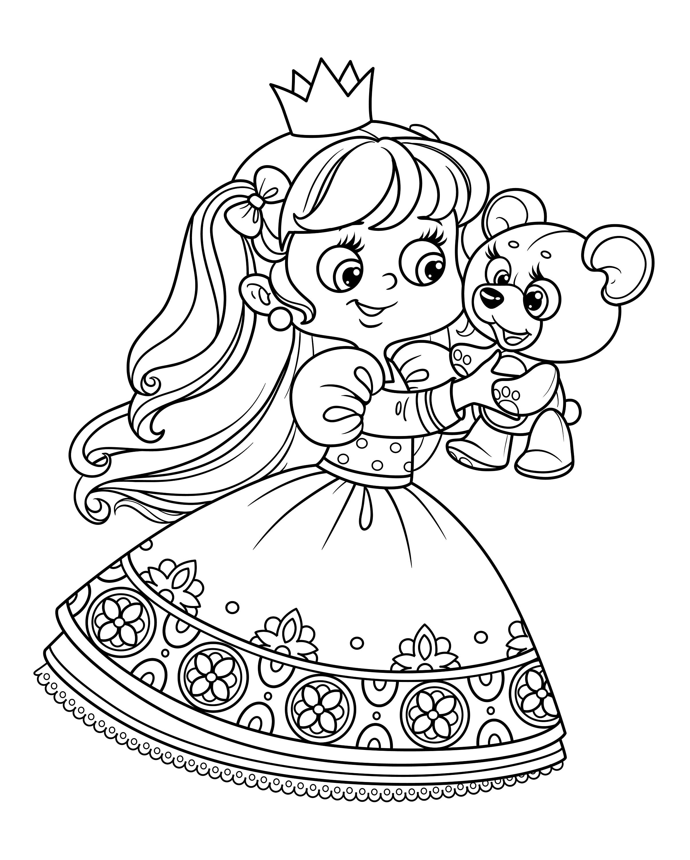 Princess & Friends Coloring Book - Etsy