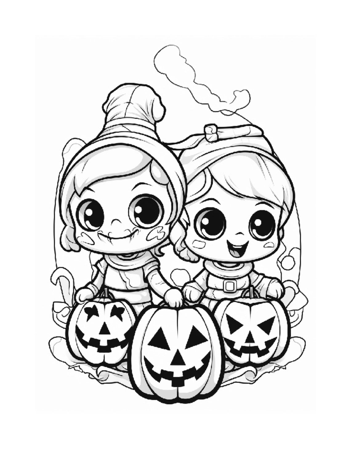 Fright Fest Fun: Color Witches, Ghosts, and Creatures Kids Halloween ...