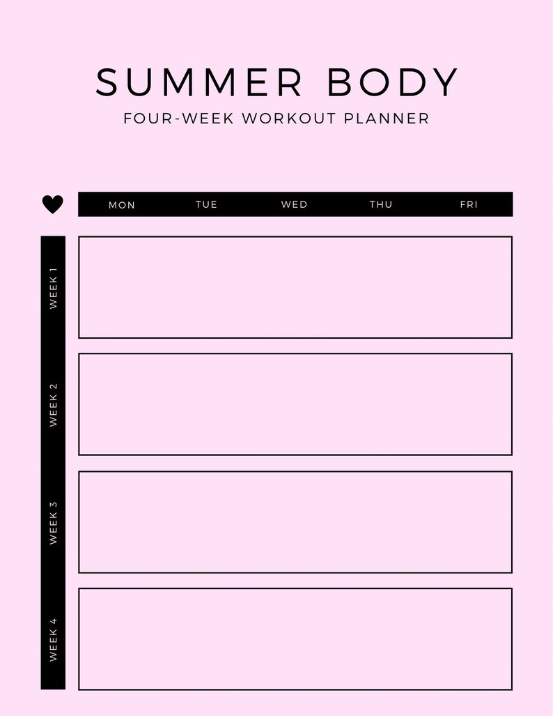 Workout Planners & Trackers - Etsy