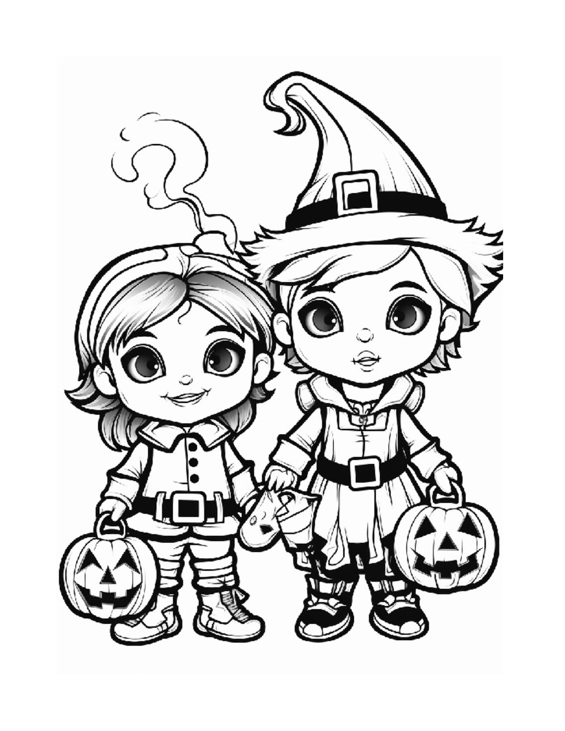 Fright Fest Fun: Color Witches, Ghosts, and Creatures Kids Halloween ...