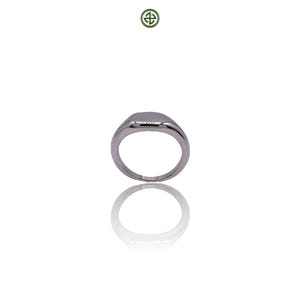 Refined Minimalism, Modern Edge , Signet Ring - Etsy