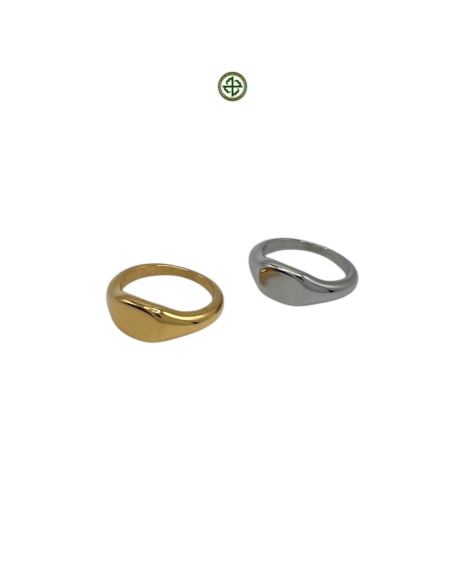 Refined Minimalism, Modern Edge , Signet Ring - Etsy