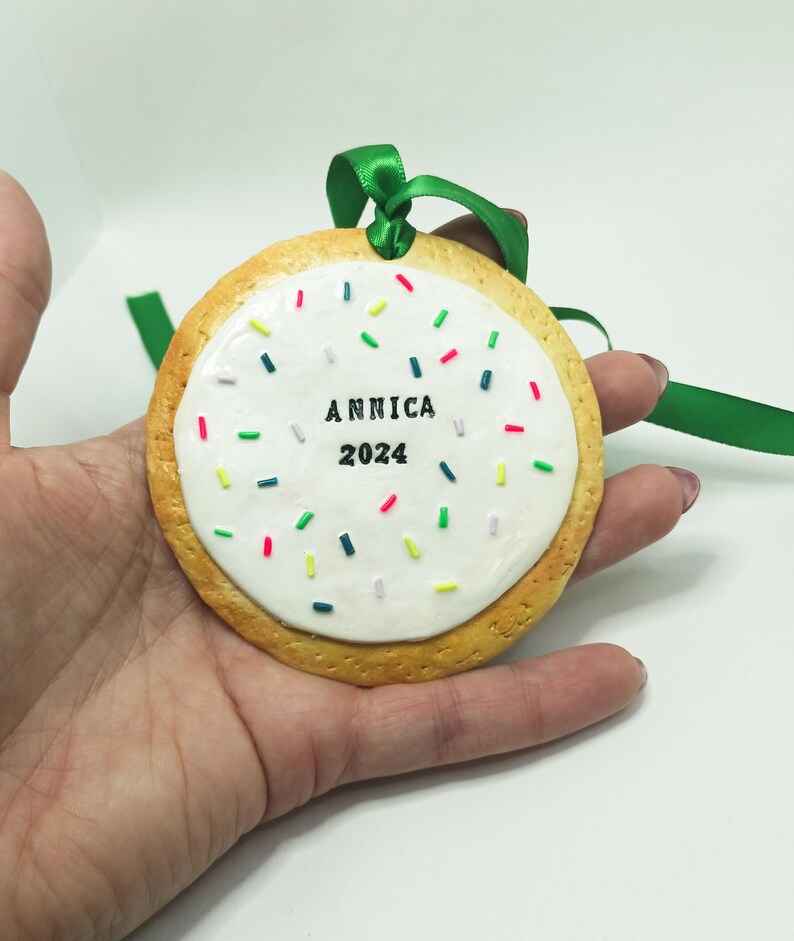 Polymer Clay Cookie Ornament: Personalized Christmas Ornament - Etsy