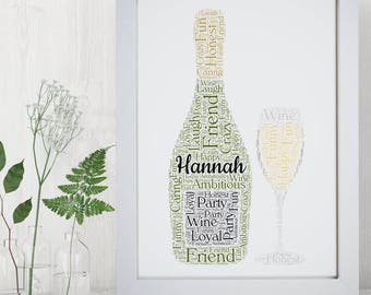 Glass with words | Etsy