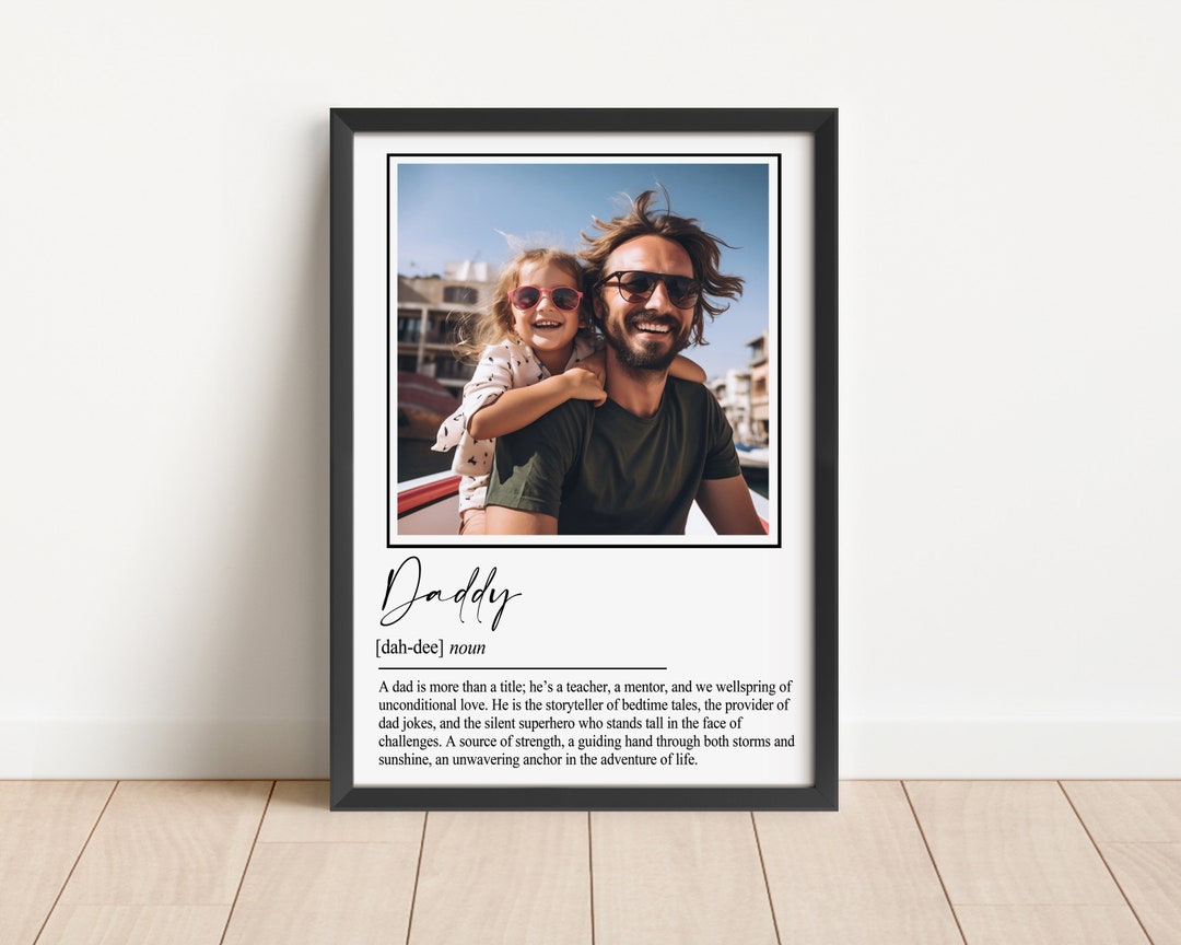 Personalised Daddy Definition Print Custom Polaroid Photo Print Picture ...