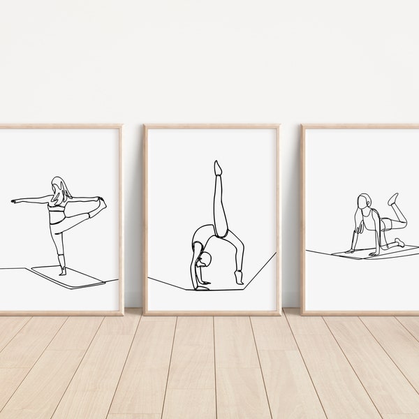 Yoga Pose Print - Etsy
