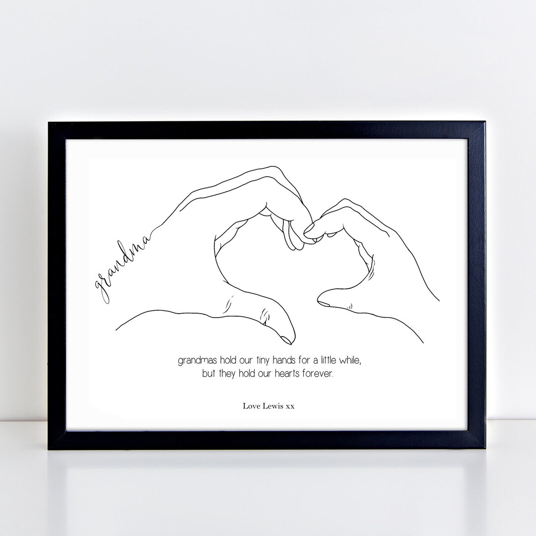 Personalised Grandma Poem / Quote Print - Grandma Gift Ideas - Heart ...