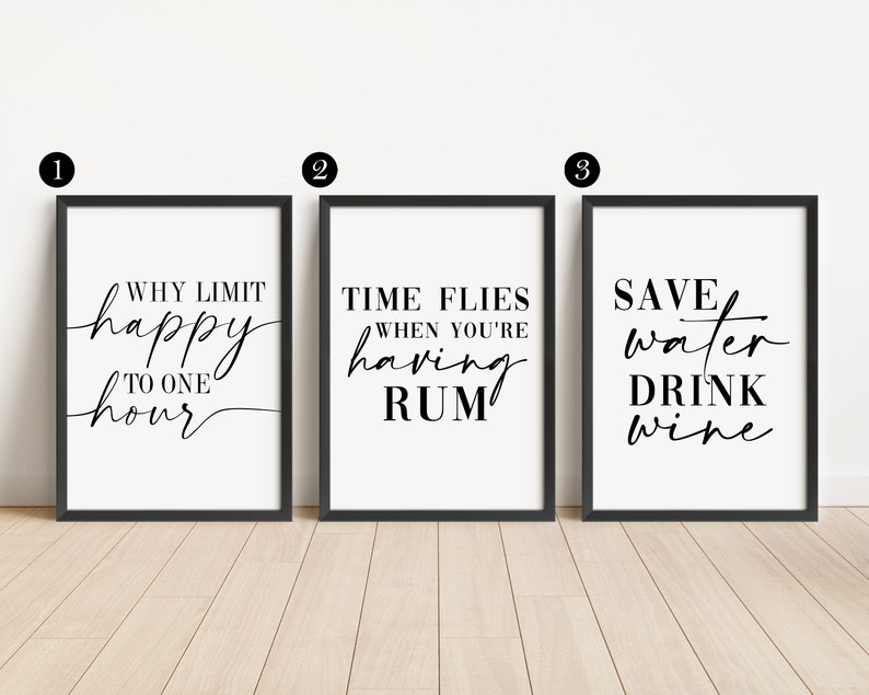 Home Bar Prints, Bar Wall Art Prints, Unframed Home Bar Poster, Bar ...