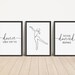 Set of 3 Ballet Dancer Prints, Dancing Quote Wall Art Prints, Unframed ...