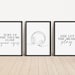 Set of 3 Music Lover Prints, Music Quote Wall Art Prints, Unframed ...