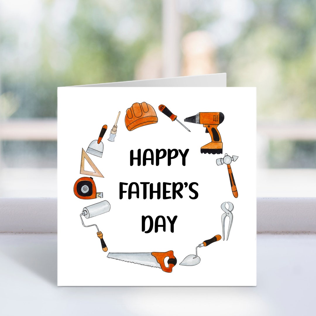 Happy Father's Day Workman Card for A Special Dad, Daddy, Grandad, Step ...