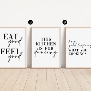 Food Themed Kitchen Prints, Dining Room Wall Art Prints, Unframed ...