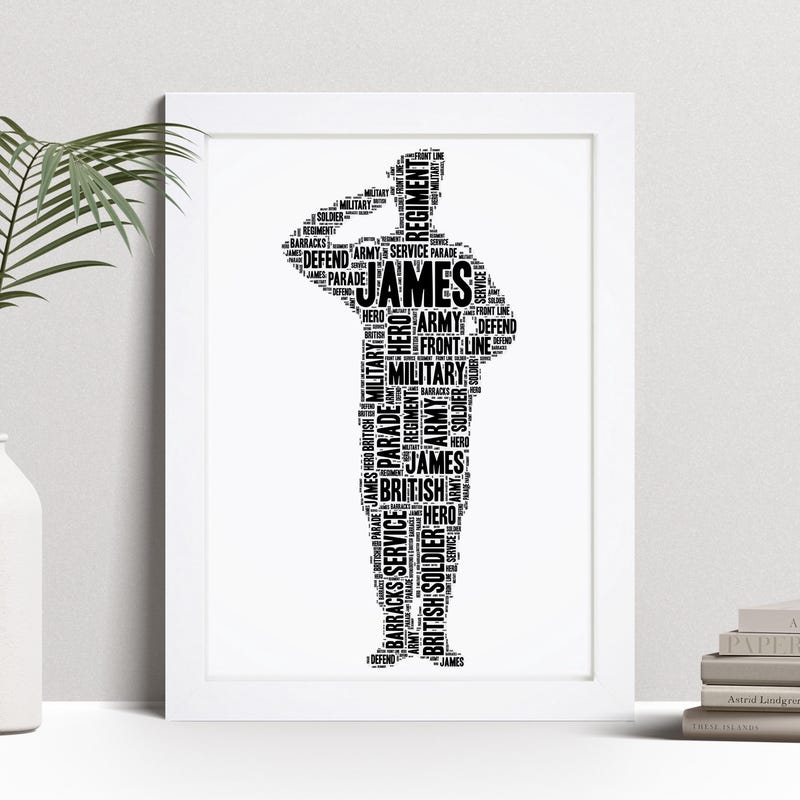 Personalised Army Frame - Etsy UK
