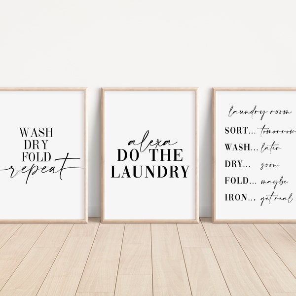 Laundry Poster - Etsy