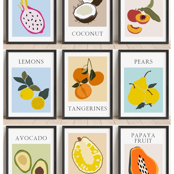 Abstract Fruit Art - Etsy