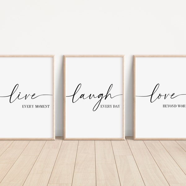 Live Laugh Love Art - Etsy
