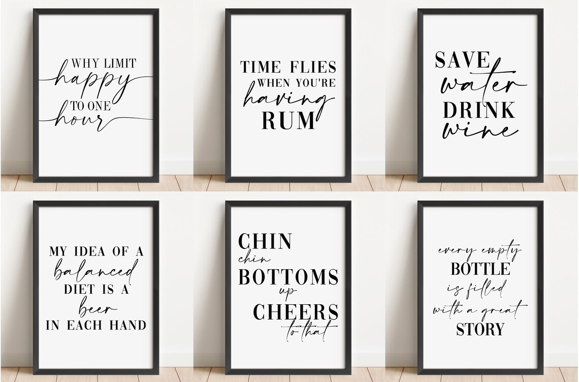 Home Bar Prints, Bar Wall Art Prints, Unframed Home Bar Poster, Bar ...