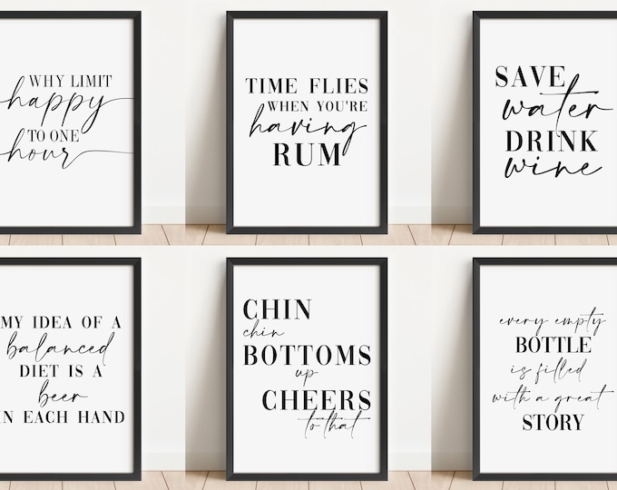 Home Bar Prints, Bar Wall Art Prints, Unframed Home Bar Poster, Bar ...
