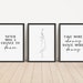 Set of 3 Ballet Dancer Prints, Dancing Quote Wall Art Prints, Unframed ...