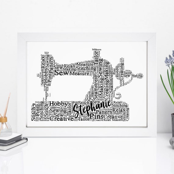 Dr T, P SEWING MACHINE Word Art P Gift For C ￡0.99 thenationalherald.com