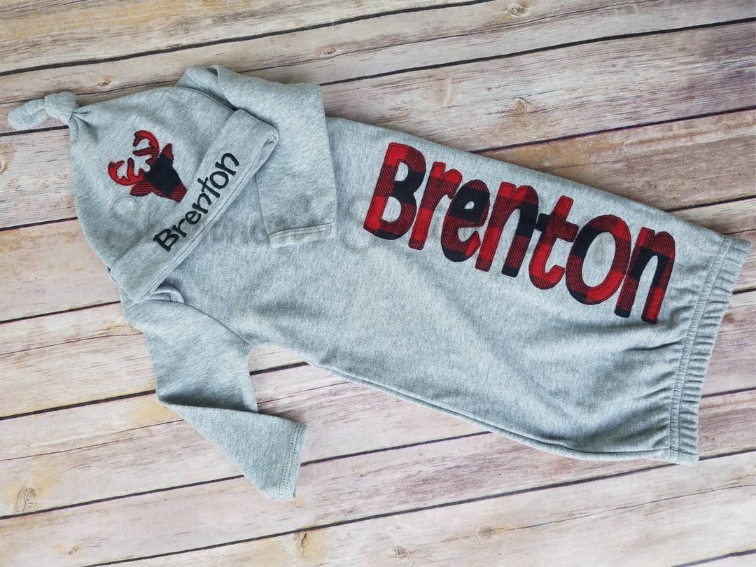 Boys Monogrammed Baby Gown - Monogram Baby Gown - Boys Coming Home ...