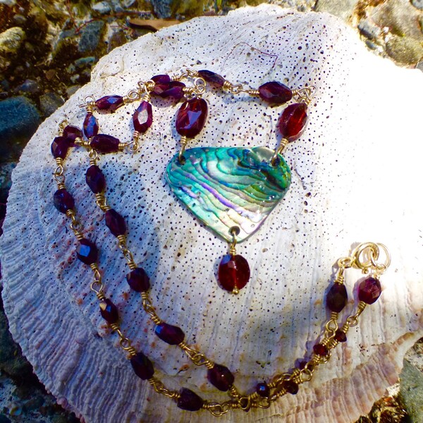 Abalone Necklace - Etsy