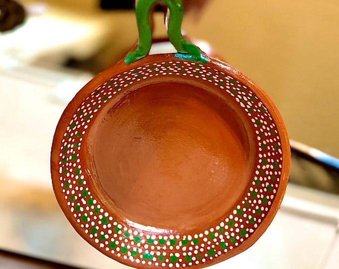 Sartén De Barro Mexicano Handmade Terracotta Cooking Pan With Handle - Etsy