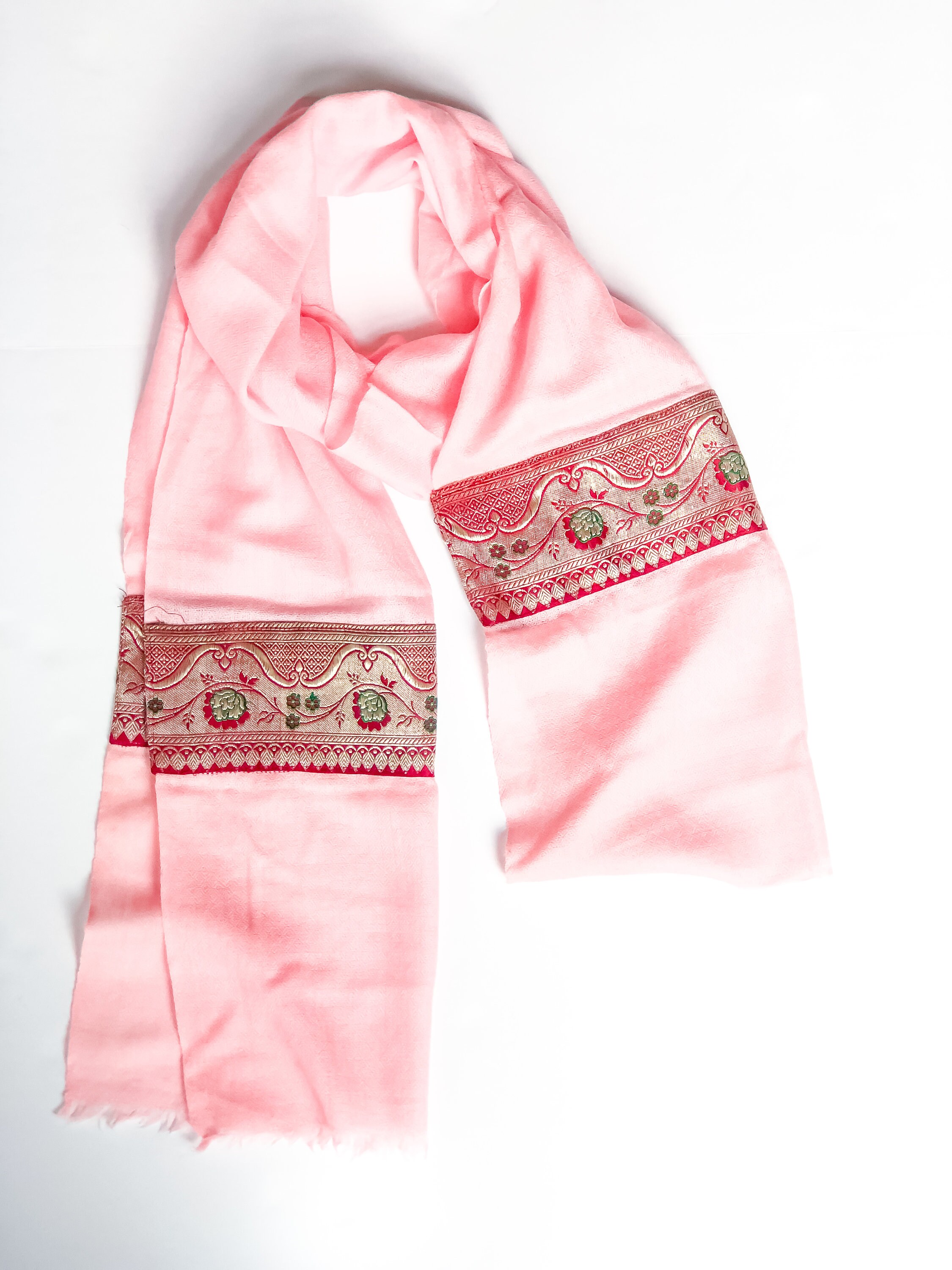 Cashmere Silk Muffler Scarf Soft Pure With Charming and Exotic Vintage ...