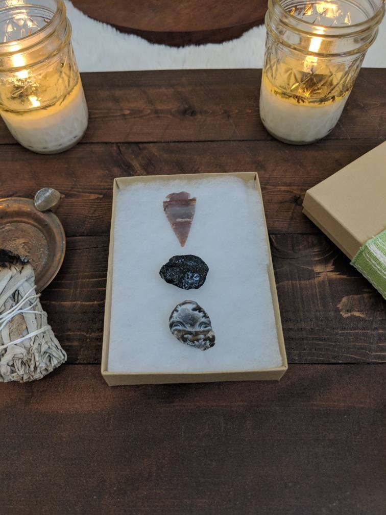 Arrowhead Stone Gift Set* Gift for Brother* Southwest Carved Arrowhead ...