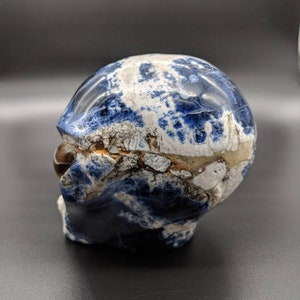 Sodalite Stone Alien Head With Tiger's Eye Alien Eyes 4.2" - Etsy