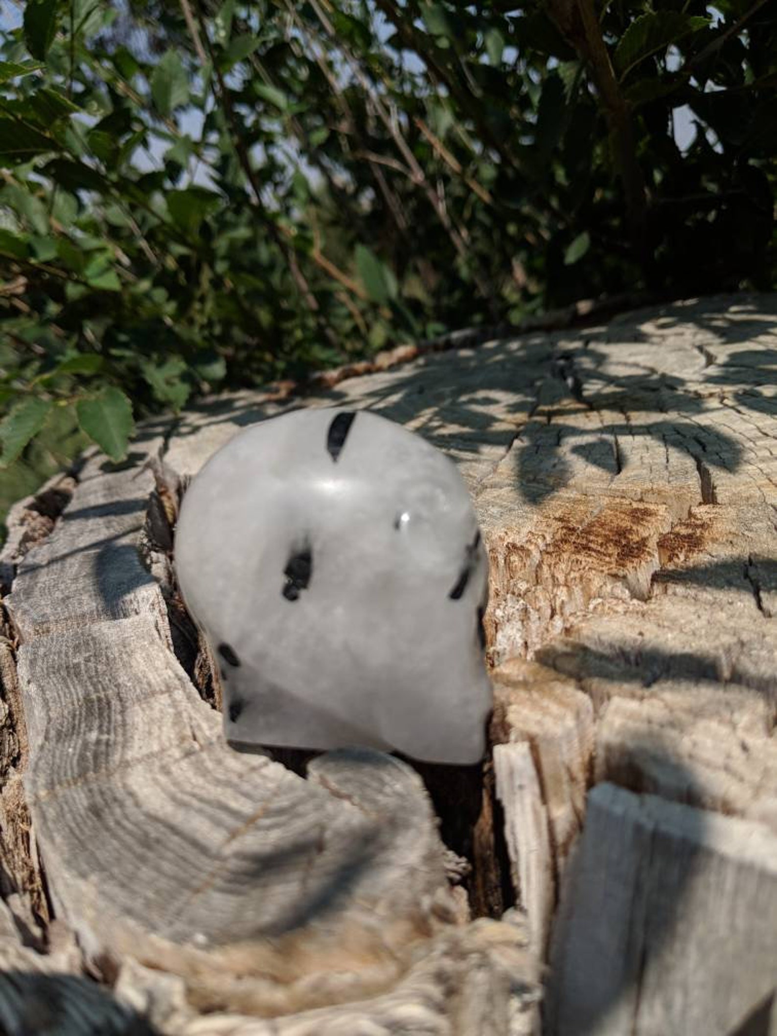 Tourmalated Quartz Crystal Alien Head 2 - Etsy