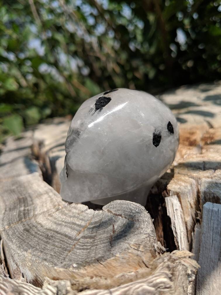 Tourmalated Quartz Crystal Alien Head 2 - Etsy