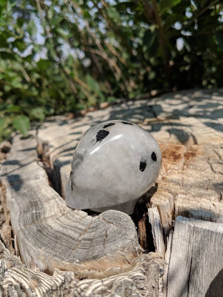 Tourmalated Quartz Crystal Alien Head 2 - Etsy