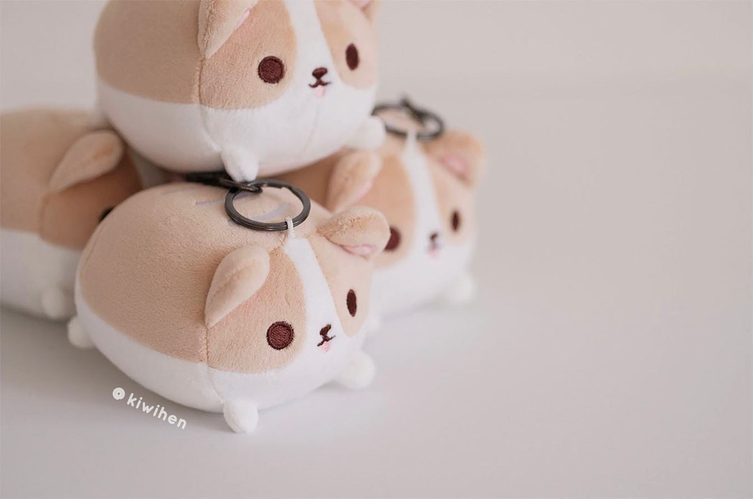 Corgi Bread Loaf Plush Keychain Corgi Plush Corgi Gift Corgi Toy Cute ...