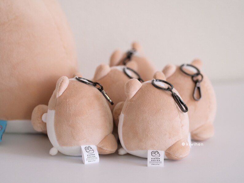 Corgi Bread Baker Plush Keychain Corgi Plush Corgi Gift Corgi Toy Cute ...