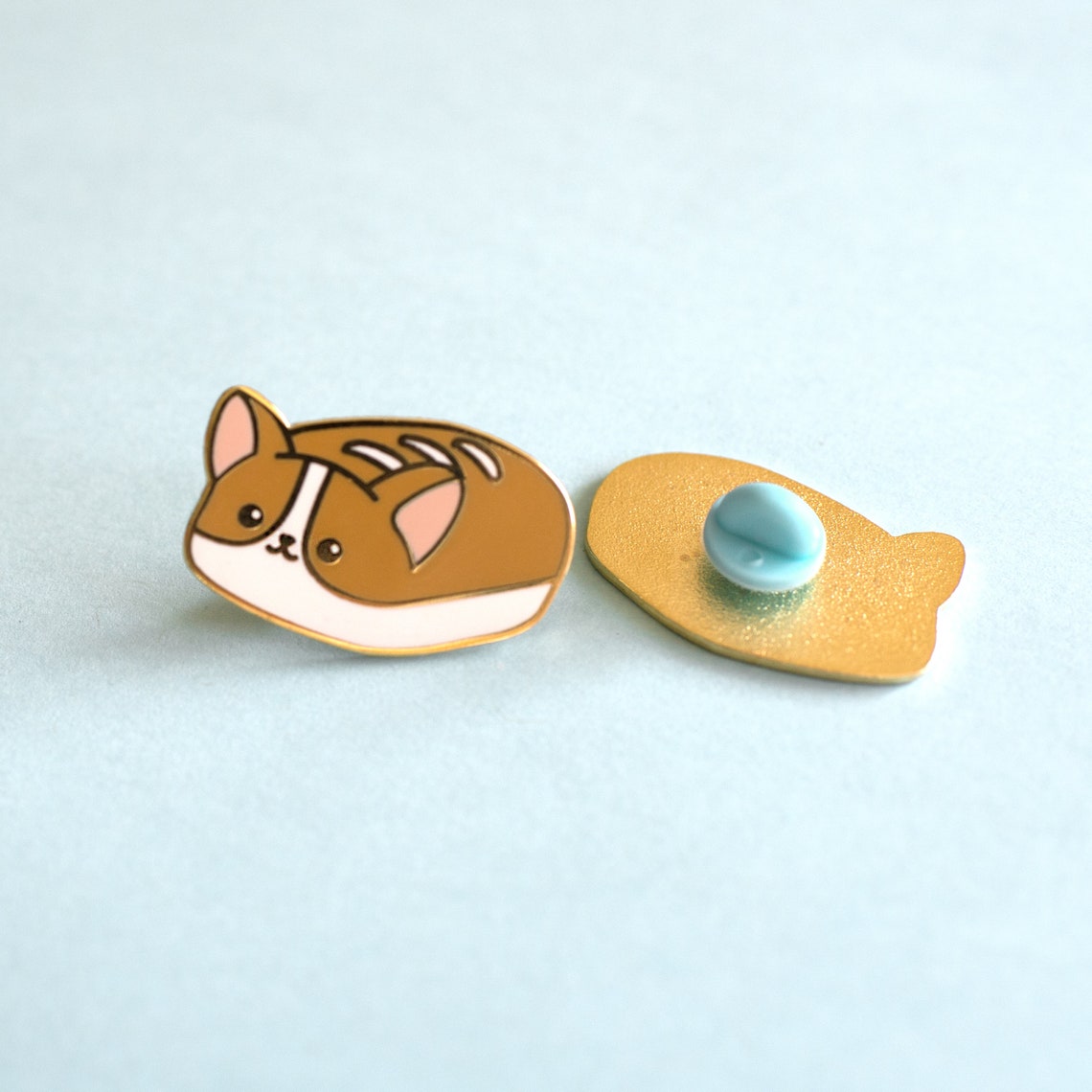 Corgi Bread Loaf Pin Corgi Pins Pins Enamel Pins Corgis | Etsy