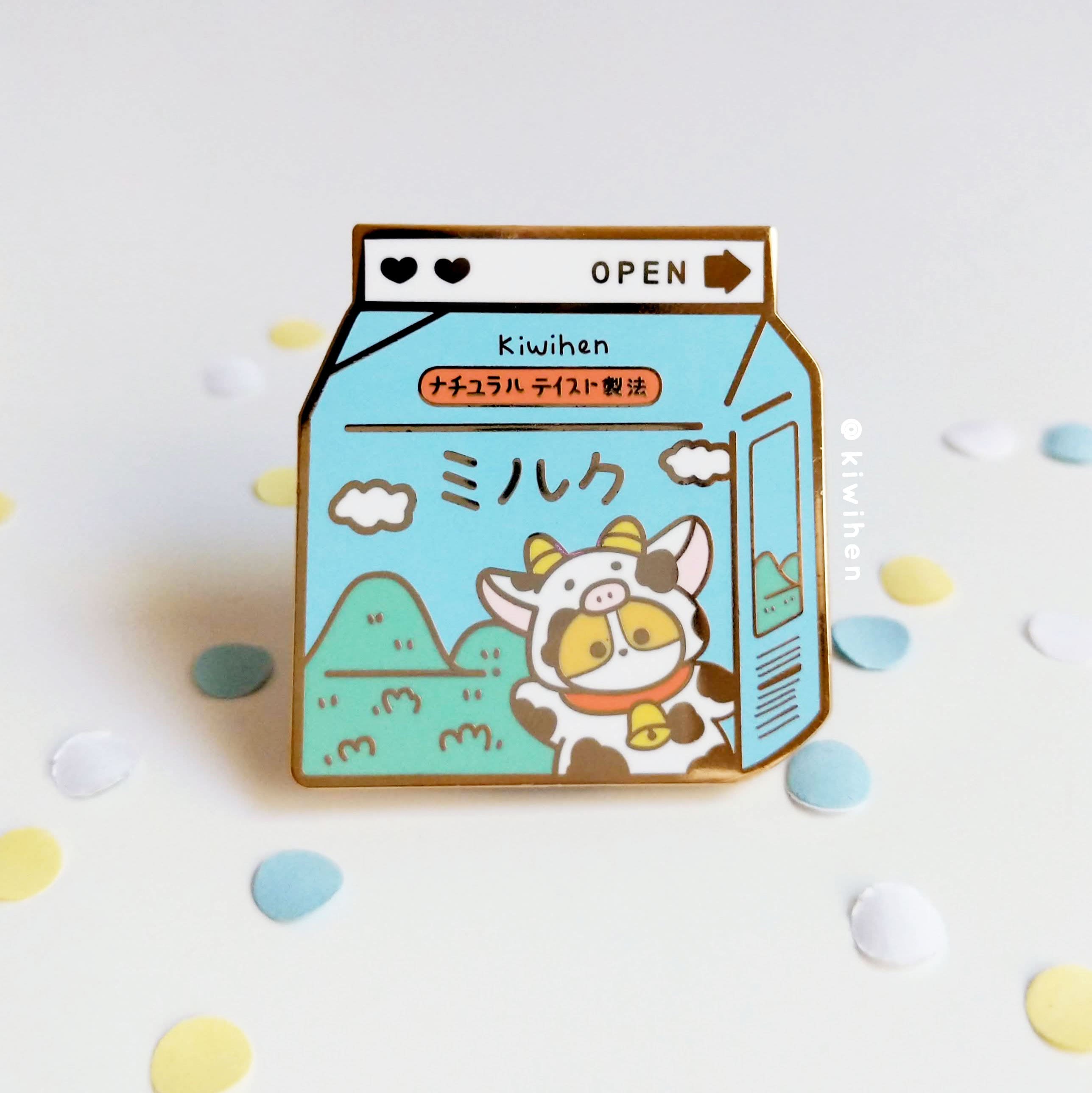 Milk Carton Corgi Pin Corgi Pin Milk Pin Enamel Pins Corgi | Etsy