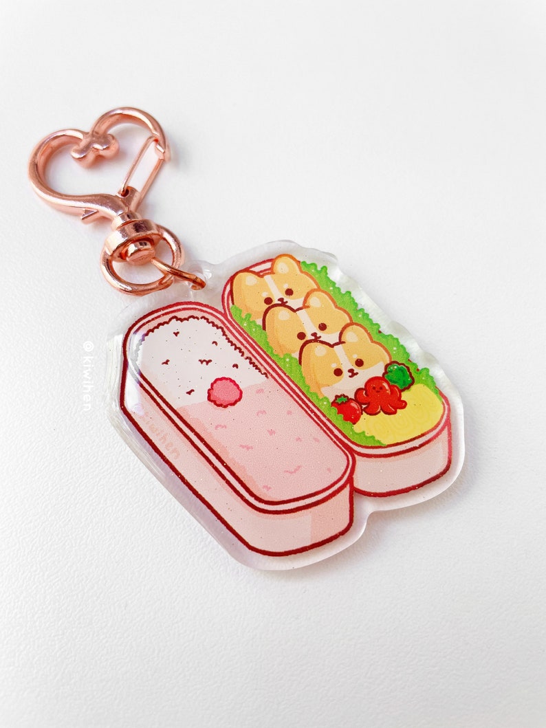 Acrylic Charm Corgi Bento - Etsy