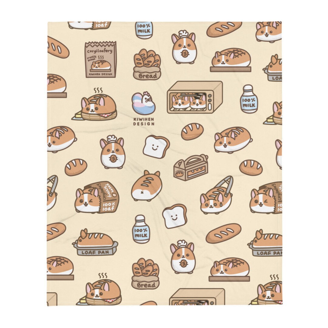 Blanket - Corgi Bread Loaf - Etsy