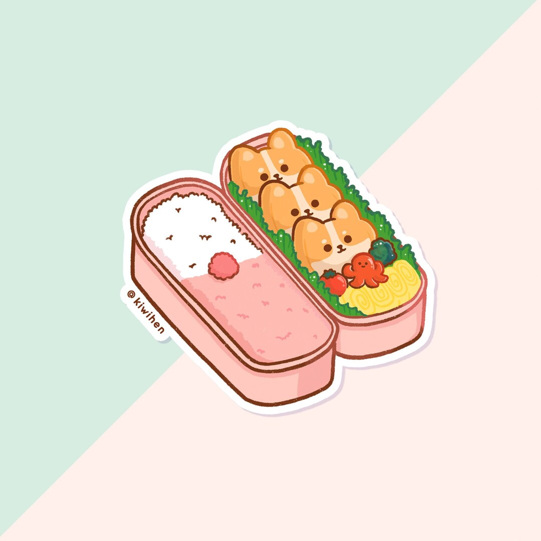 Corgi Bento Box Sticker, Corgi Sticker, Dog Stickers, Cute Stickers ...