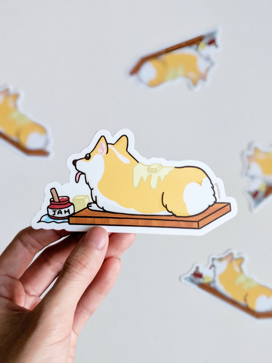 Corgi Vinyl Sticker, Corgi Stickers, Dog Vinyl Sticker, Vinyl Sticker ...