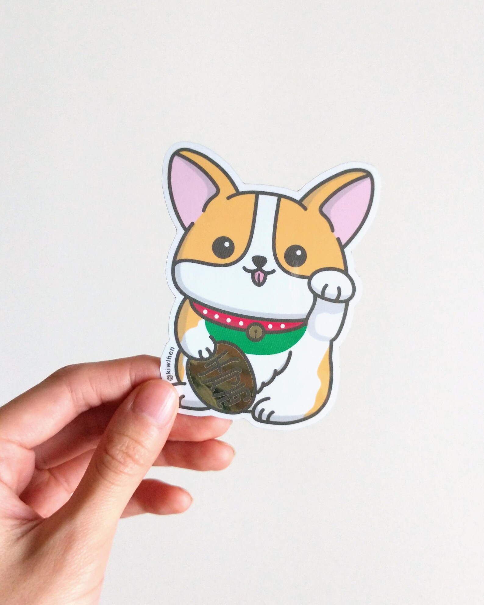 Lucky Corgi Vinyl Sticker Corgi Stickers Year of the Dog - Etsy