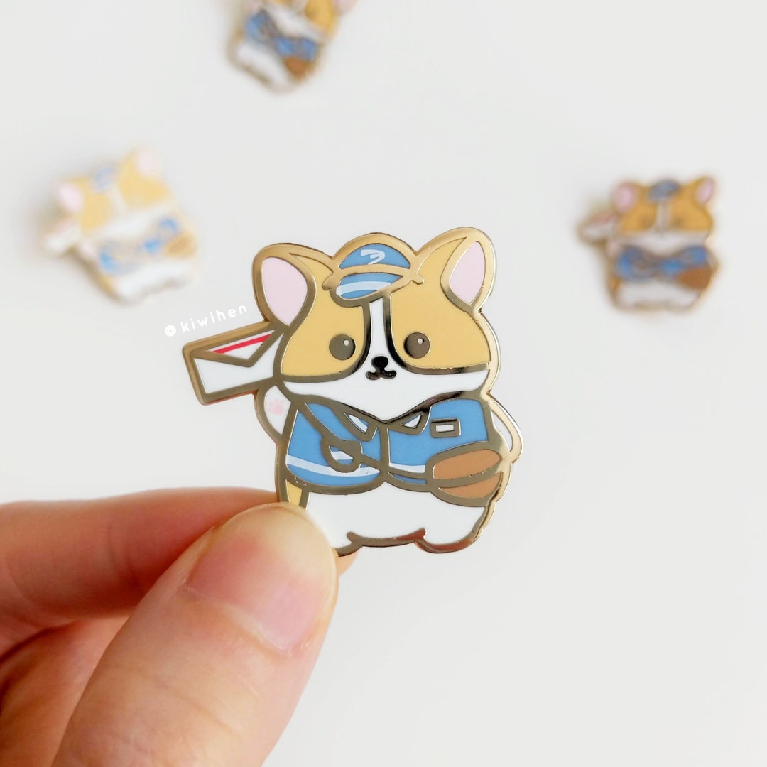Mail Carrier Corgi Pin, Corgi Pin, USPS Pin, Enamel Pins, Corgi Pins ...
