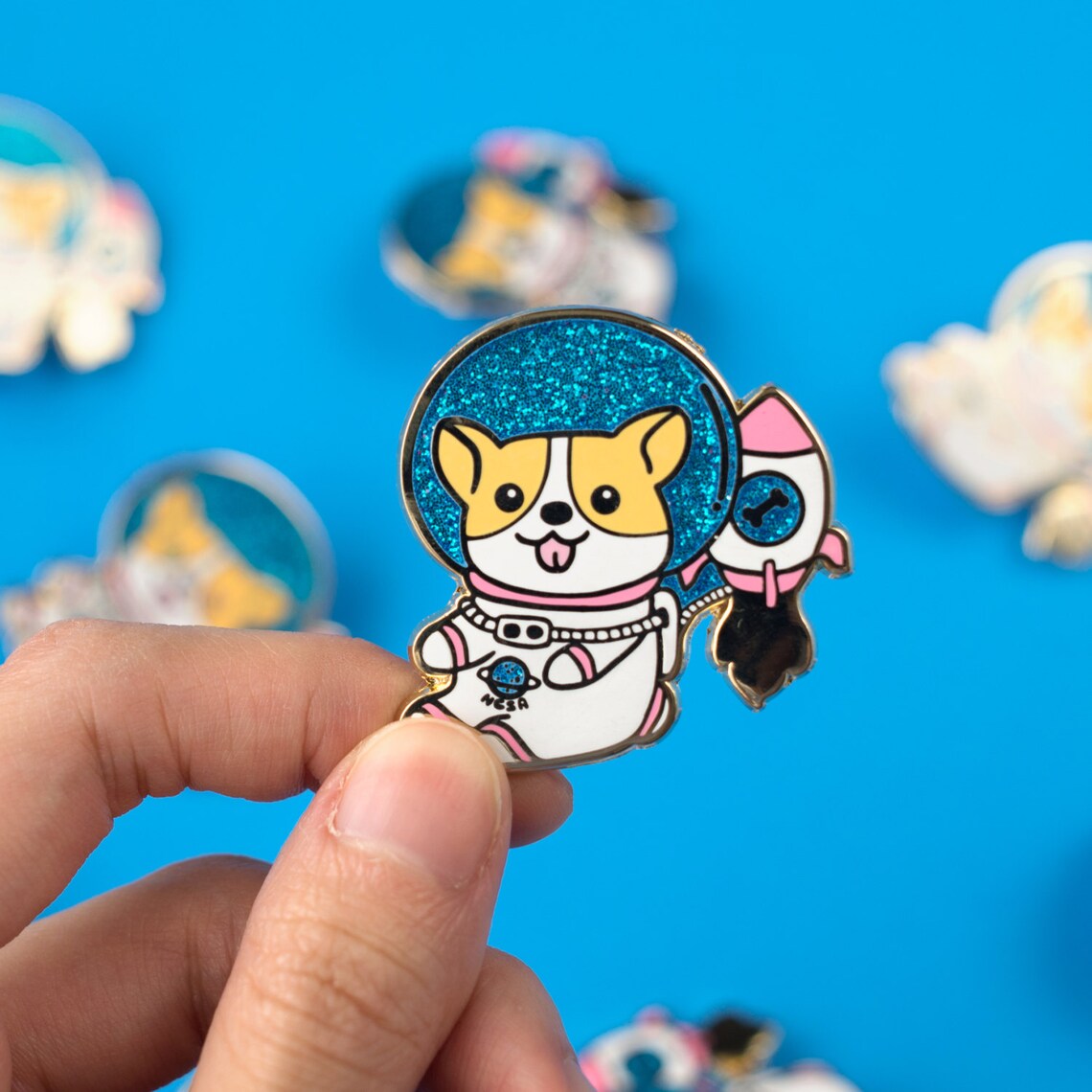 Space Corgi Pin Enamel Pin Lapel Pin Pins Welsh Corgi - Etsy