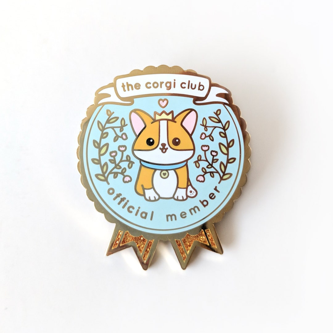 Corgi Club Pin, Corgi Pins, Enamel Pins, Lapel Pins, Pins, Pin, Corgi ...